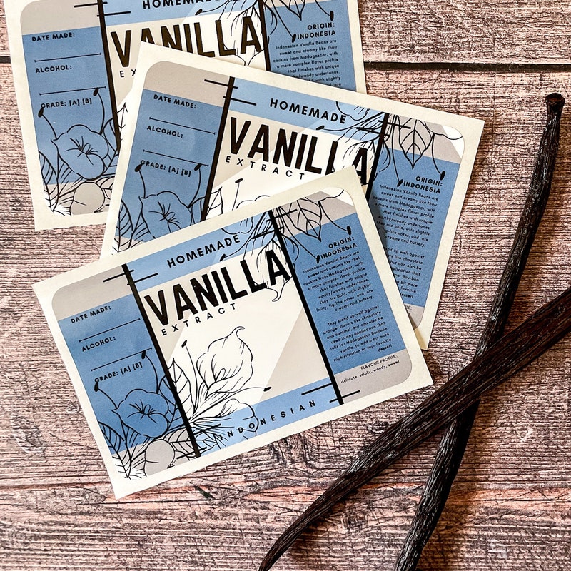 Vanilla Labels - Etsy