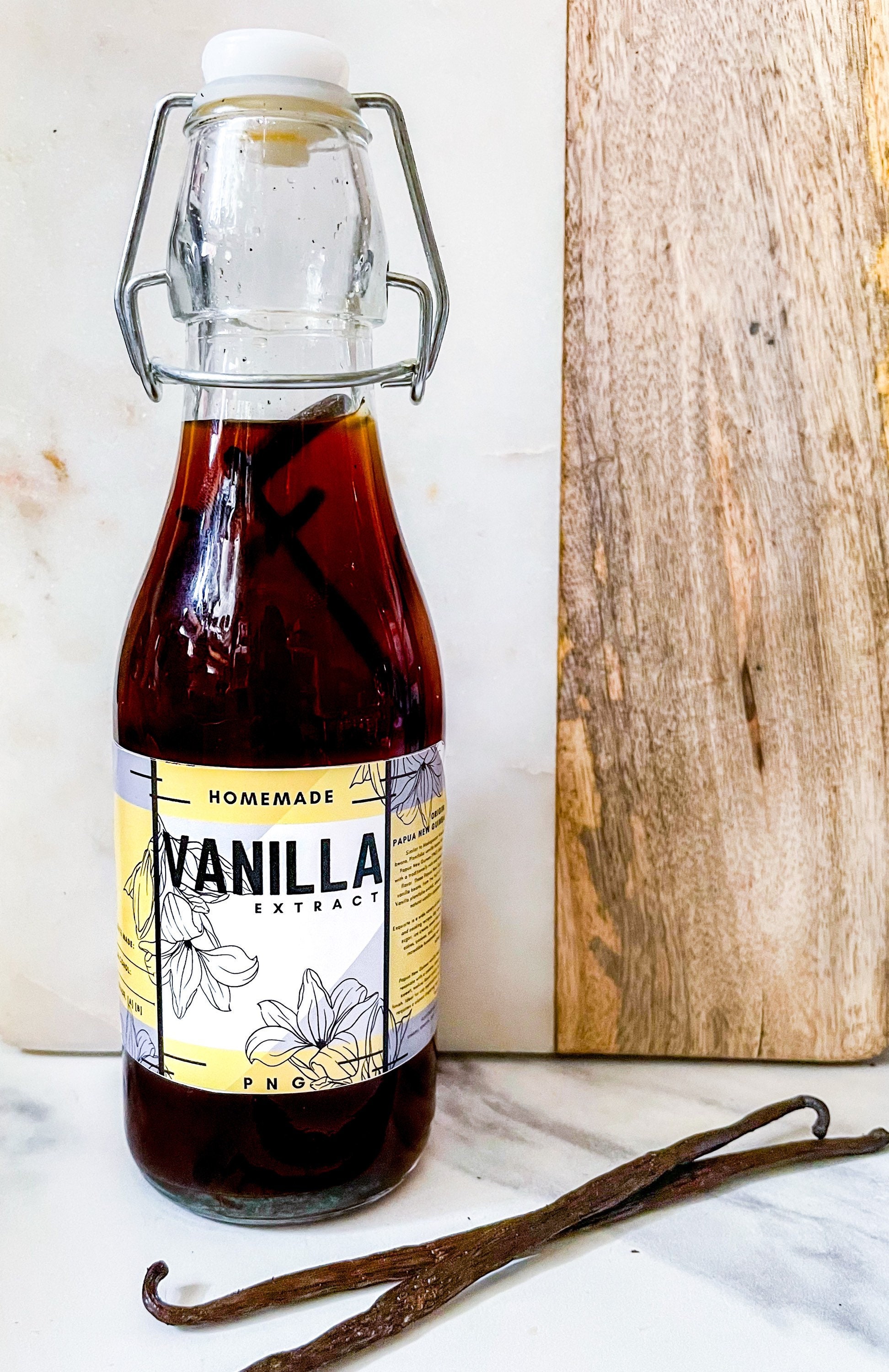 PNG (papua New Guinea) Vanilla Bean Labels for Homemade Vanilla Extract ...