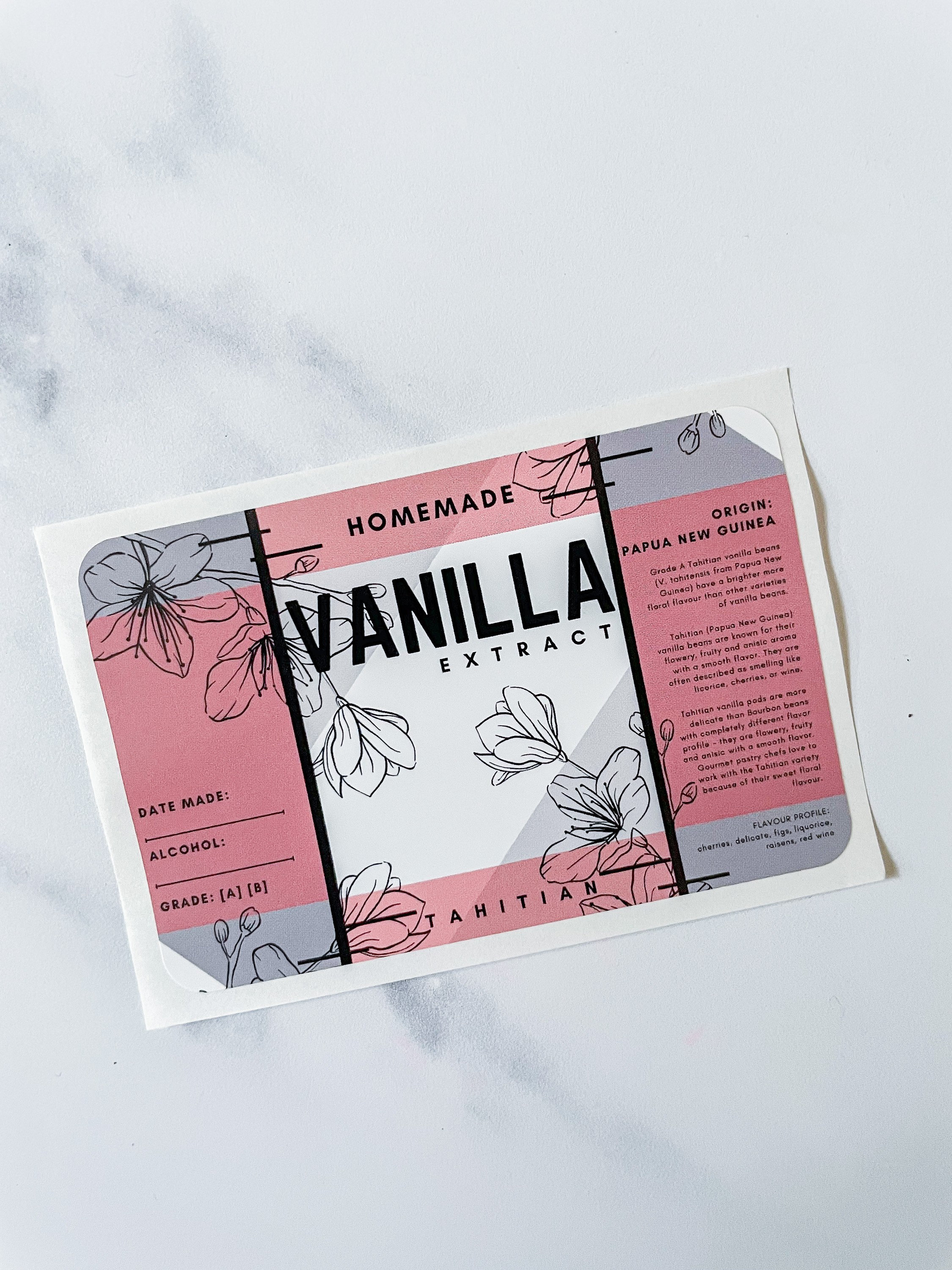 Tahitian Vanilla Beans From PNG (papua New Guinea) Labels for Homemade ...
