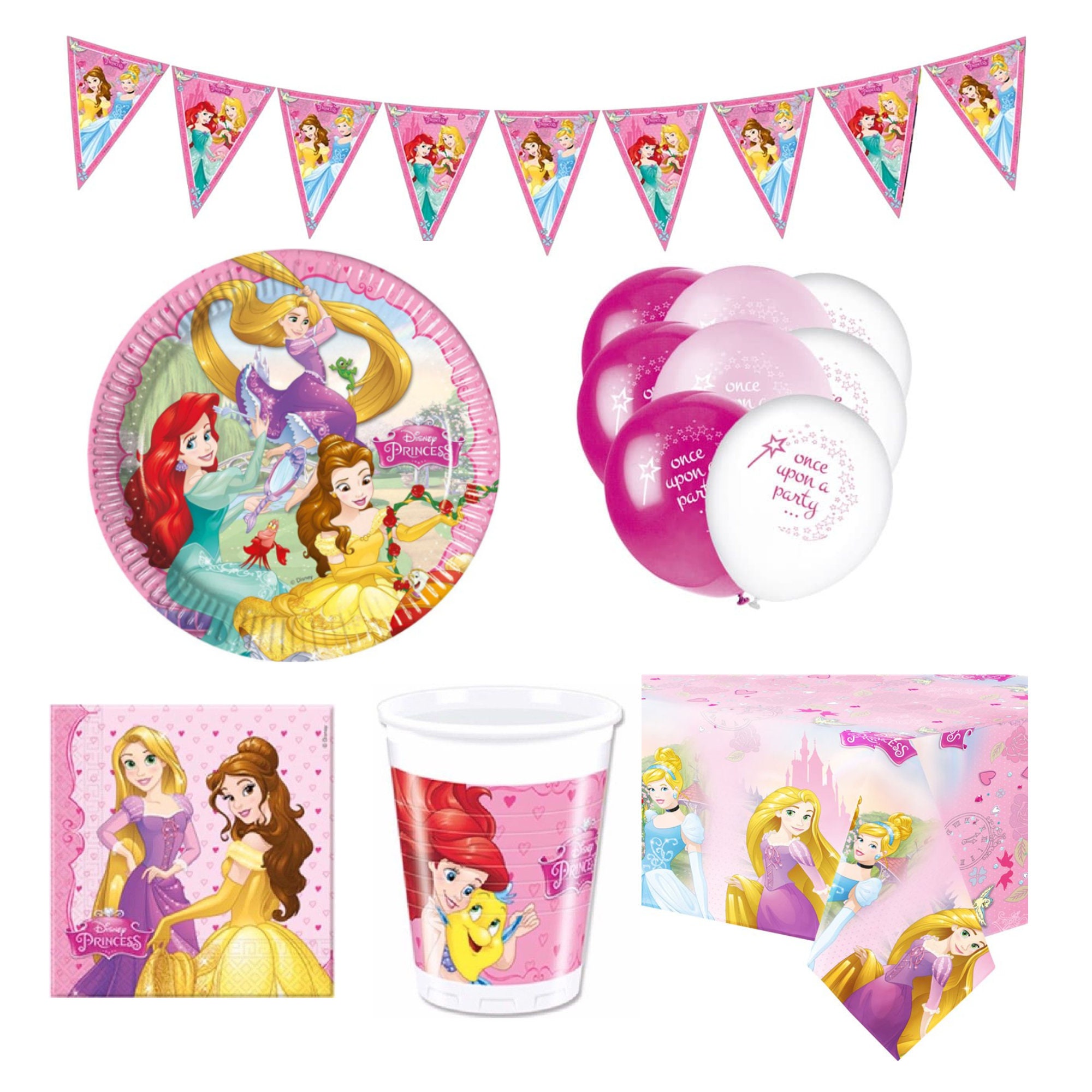 Disney Princess Party Tableware Princess Plates Cups - Etsy UK