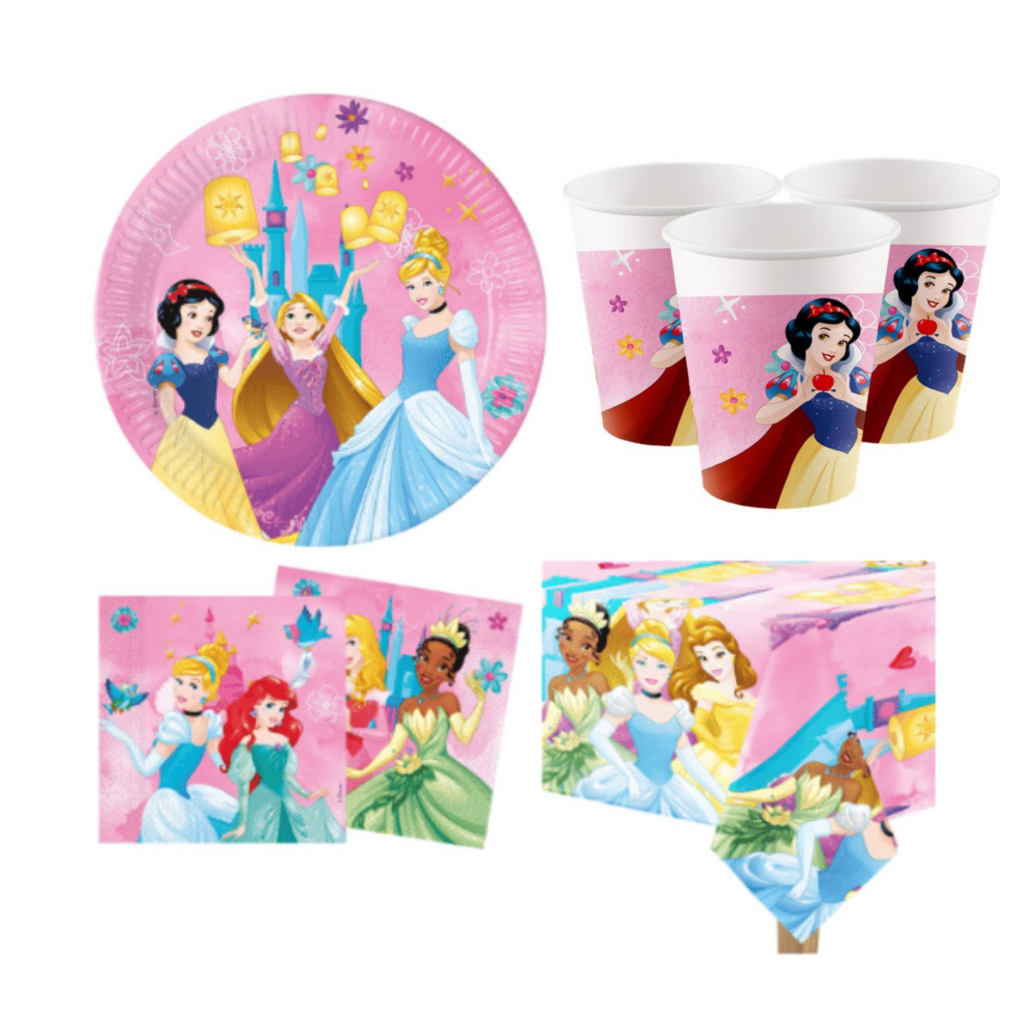 Disney Princess Party Tableware Princess Plates Cups - Etsy UK