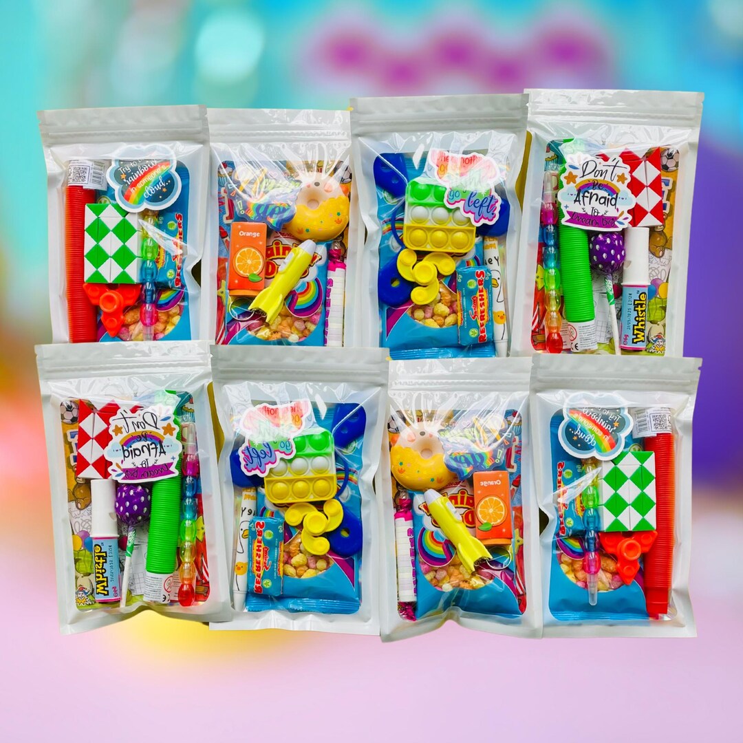 Pre-filled Unisex Party Favor Bags: Toys & Treats- Available in Boys ...
