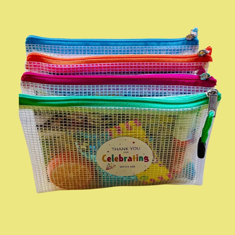 Pre-filled Party Favor Bags: Reusable Unisex Kids' Goodie Pouches ...