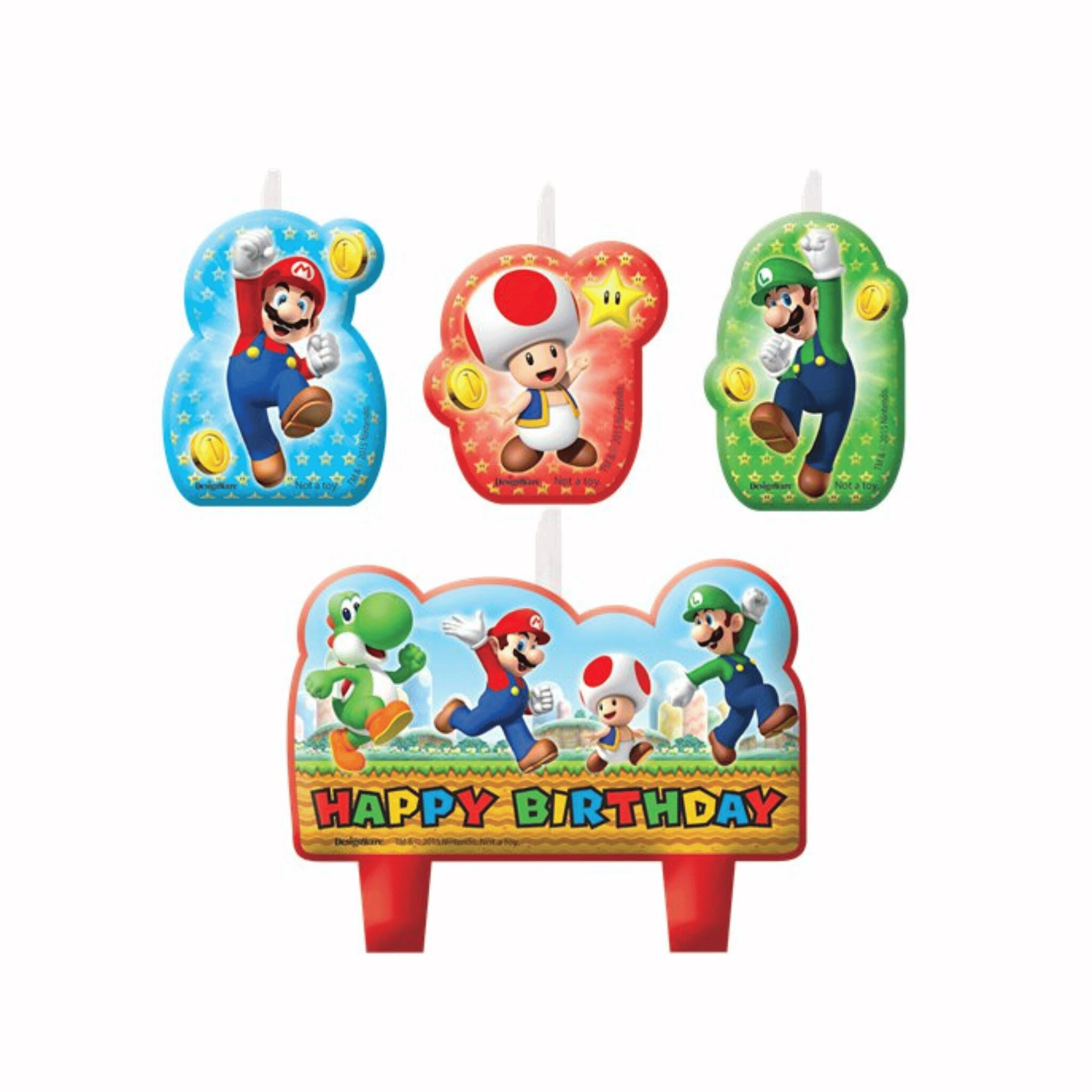 Super Mario Birthday Party Tableware/decorations, Super Mario Plates ...