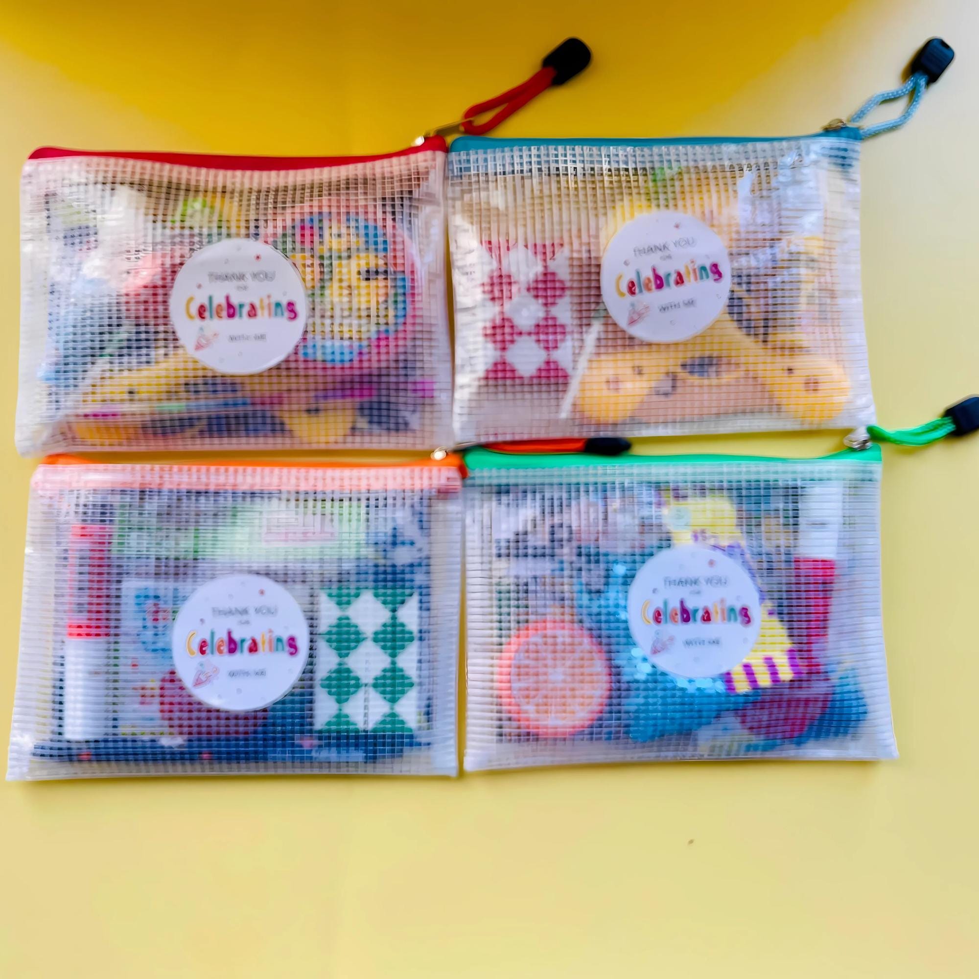Pre-filled Party Favor Bags: Reusable Unisex Kids' Goodie Pouches ...