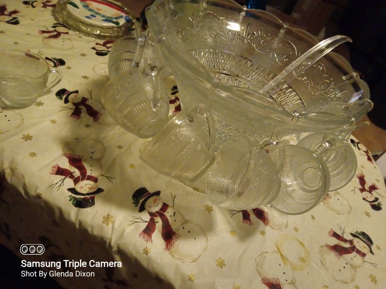 Vintage 1960's Authentic Punch Bowl Set 26 Pieces - Etsy