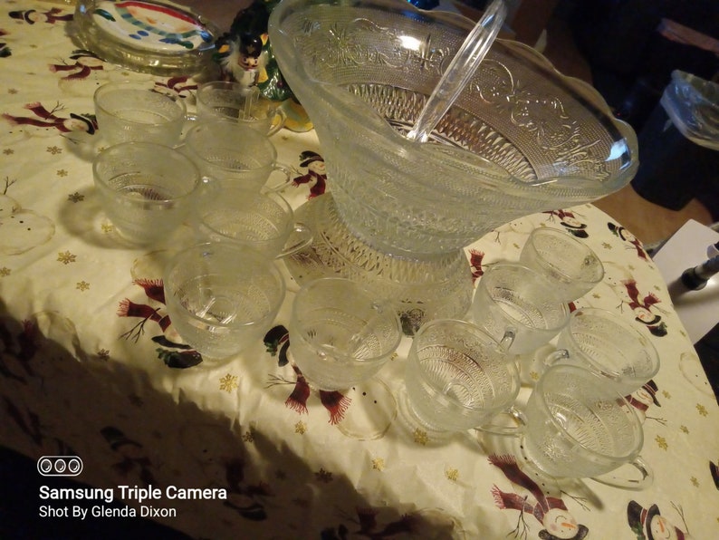 Vintage 1960's Authentic Punch Bowl Set 26 Pieces - Etsy
