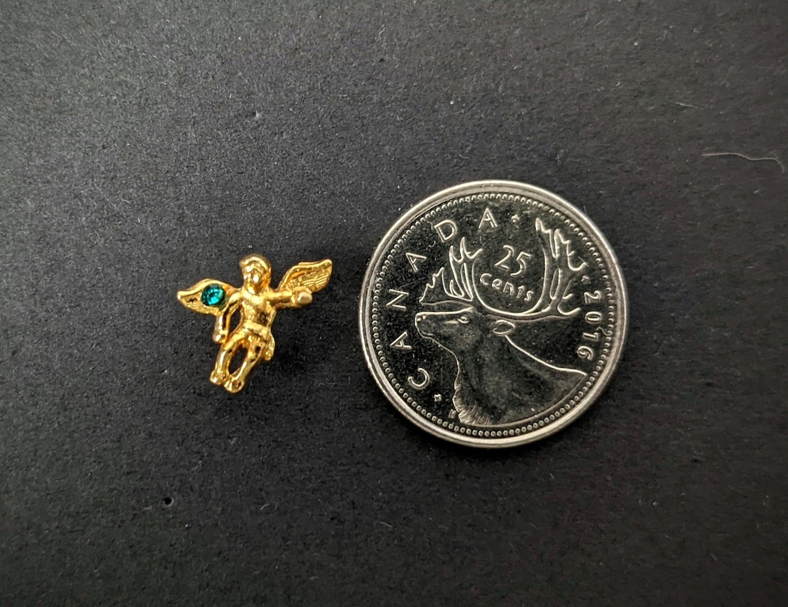 Vintage Ballou Reg'd Angel on My Shoulder LAPEL TACK PIN - Etsy Canada