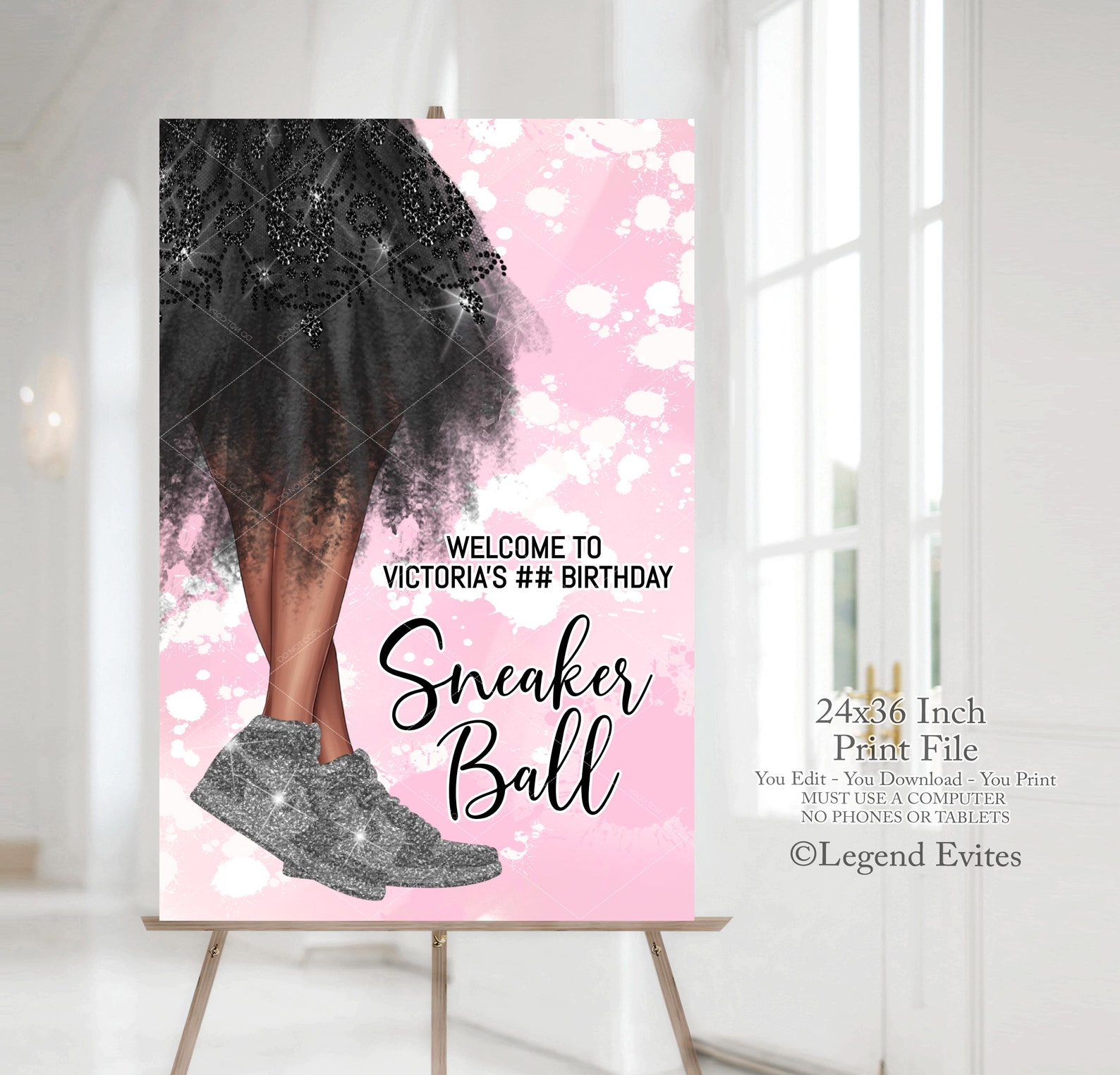 Sneaker Ball Welcome Signssneaker Ball Birthday Party Welcome - Etsy