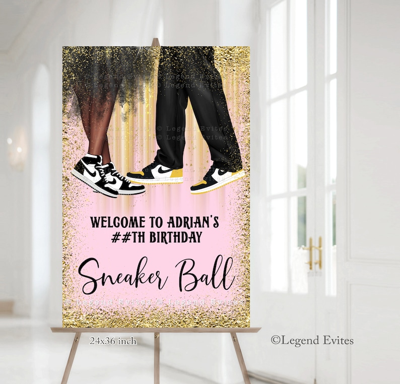 Sneaker Ball Welcome Signssneaker Ball Party Welcome | Etsy