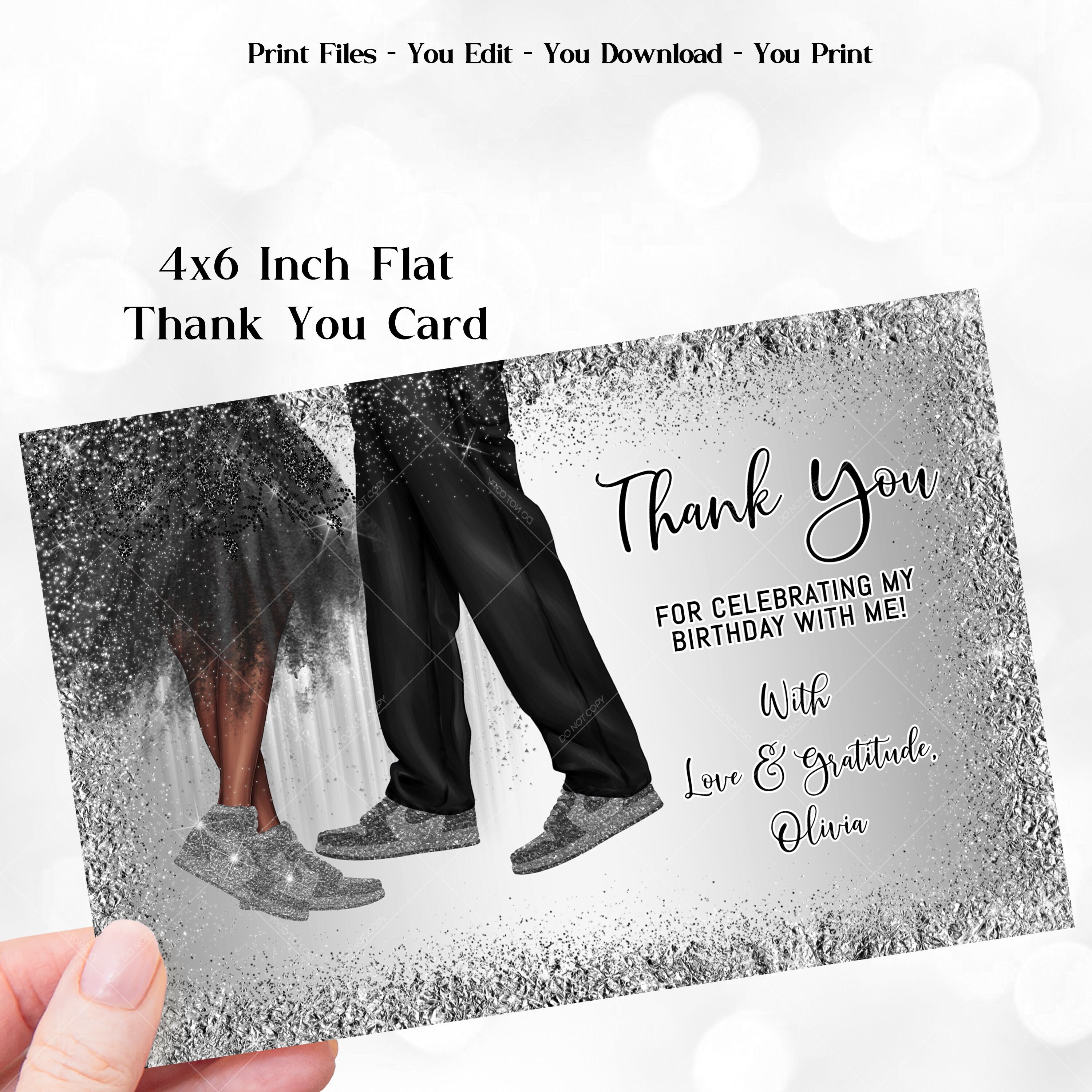Sneaker Ball Thank You Card Sneaker Ball Birthday Party - Etsy