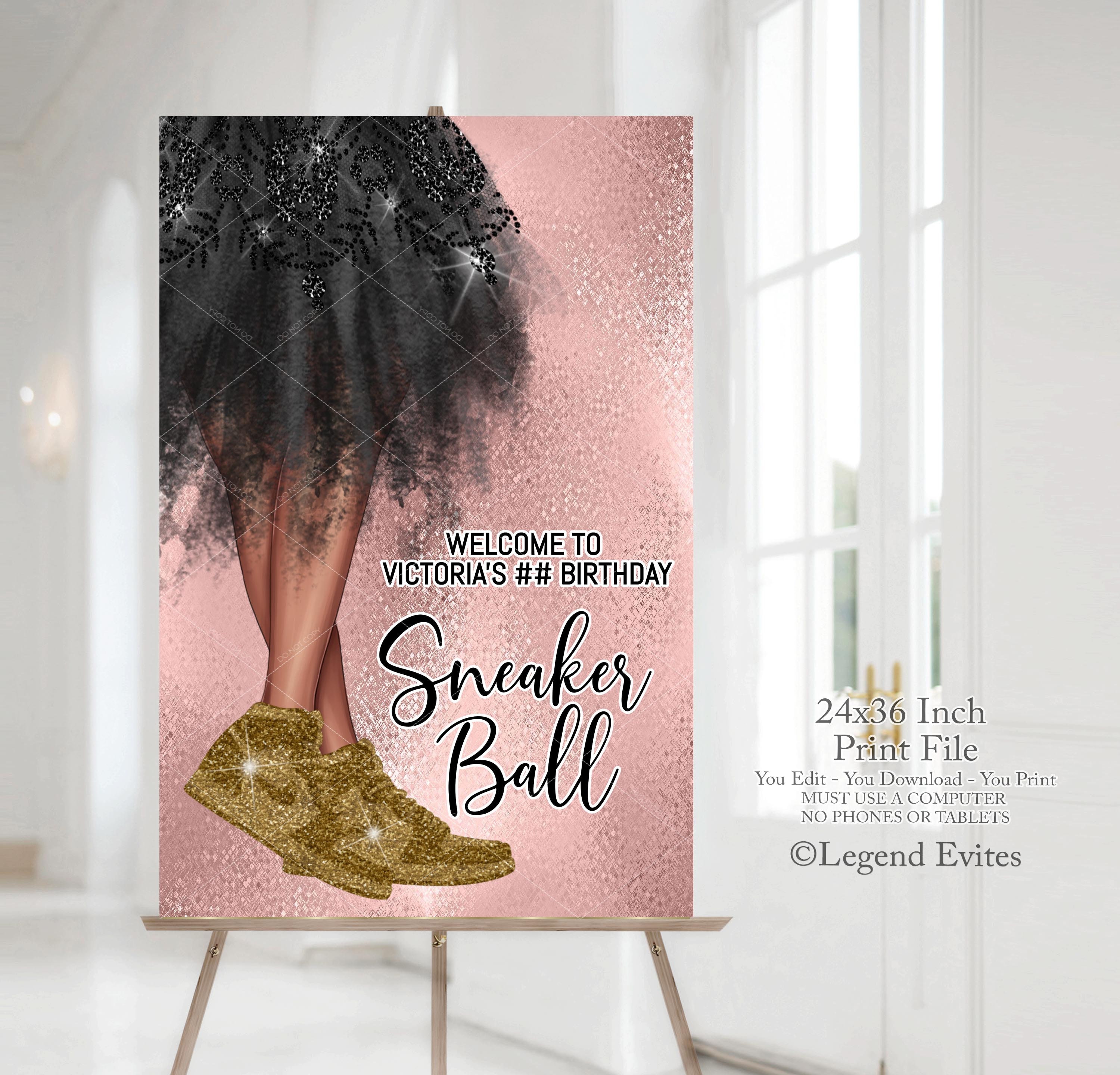 Sneaker Ball Welcome Signssneaker Ball Birthday Party Welcome - Etsy
