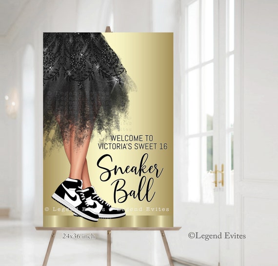 Sneaker Ball Welcome Signssneaker Ball Birthday Party Welcome | Etsy