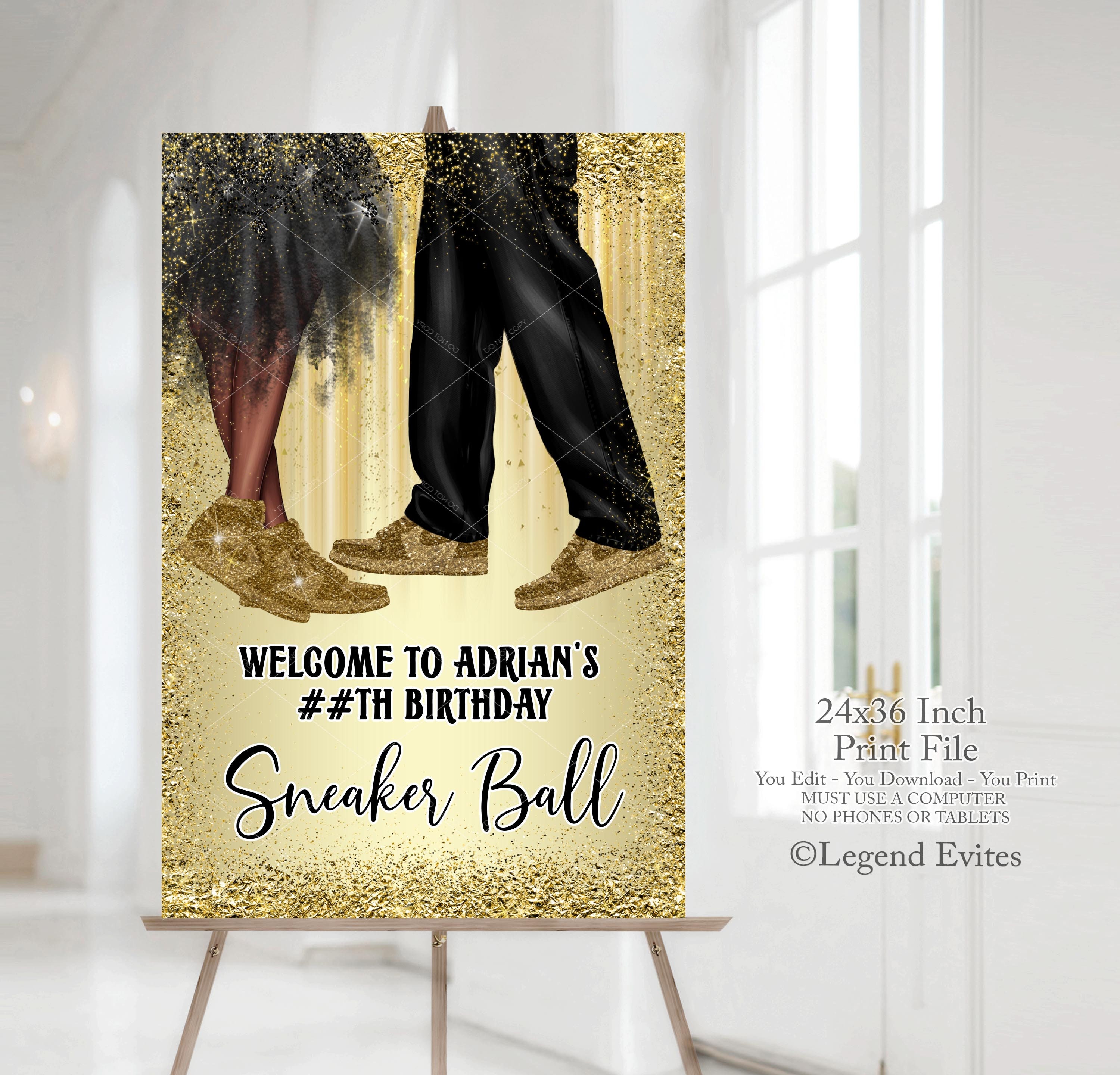 Sneaker Ball Welcome Signssneaker Ball Birthday Party Welcome - Etsy