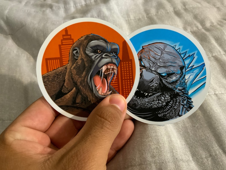 Kong Vs Godzilla Sticker Set - Etsy