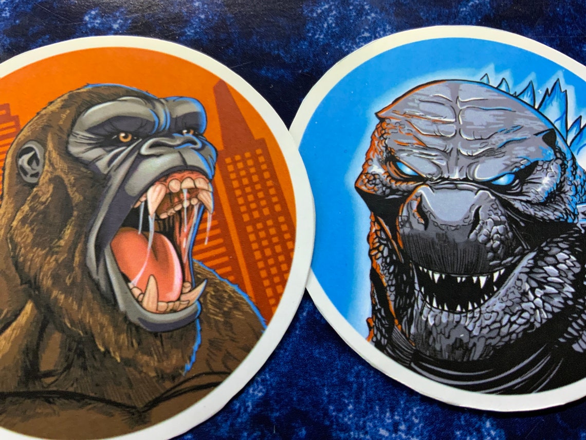 Kong Vs Godzilla Sticker Set - Etsy