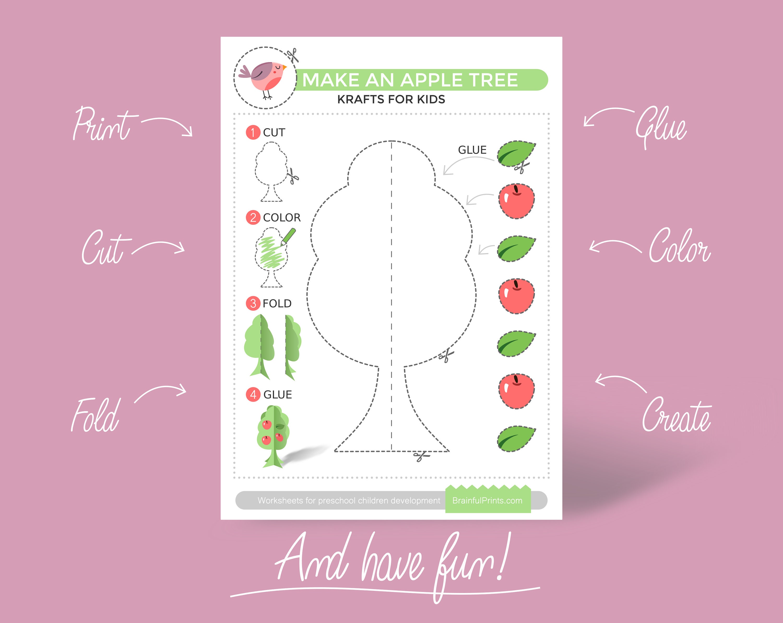 Crafts for Kids, Preschool Worksheets, Paper Crafts, Activity Pages for ...