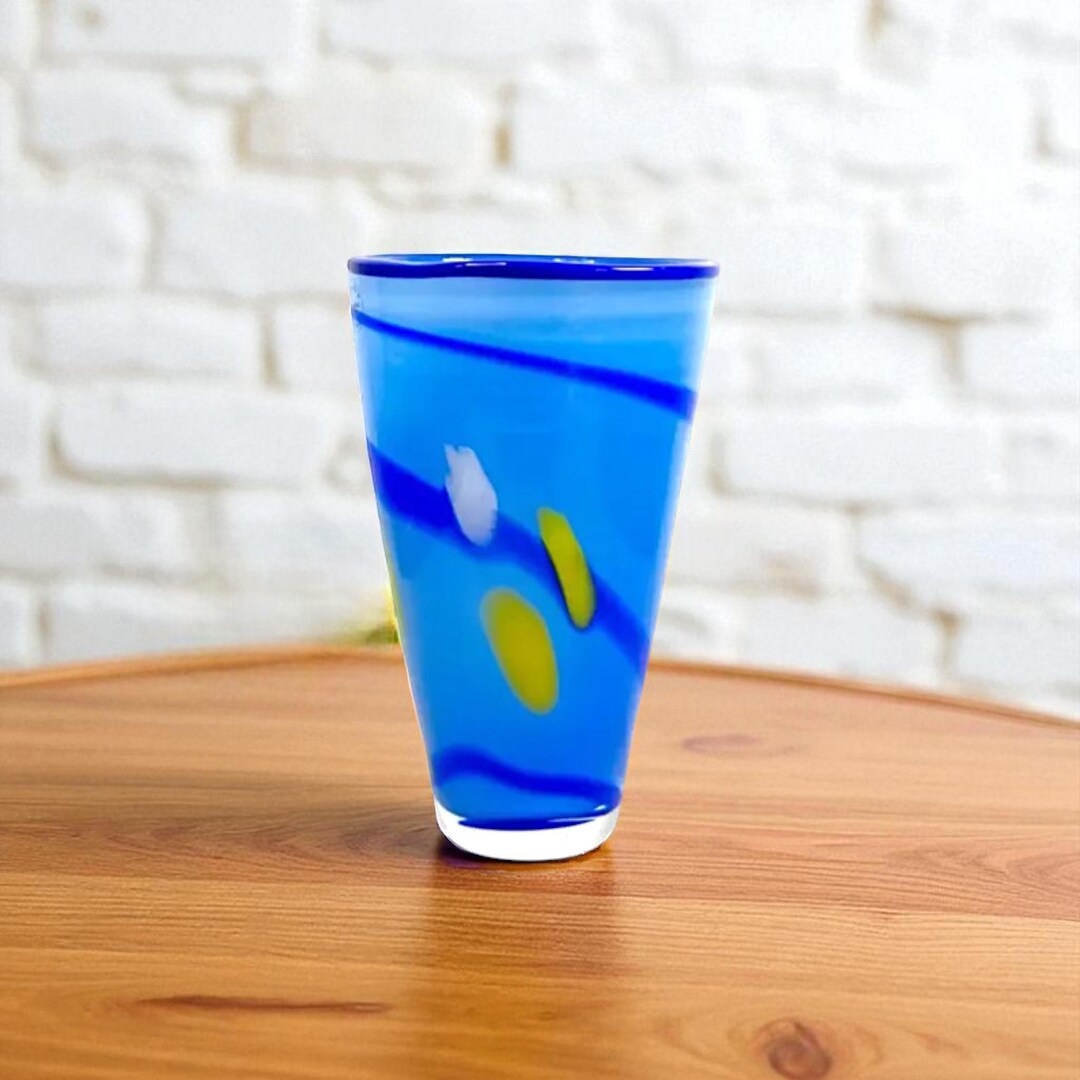 Vintage Scandinavian Art Glass Vase – KUNSTGLAS Soholm Danmark Hand ...