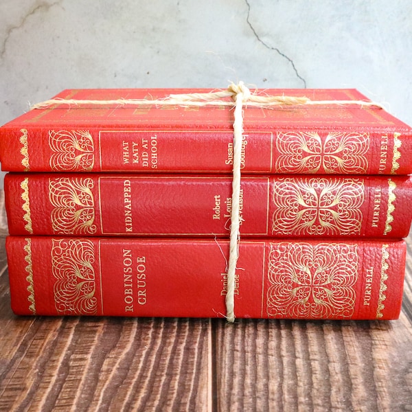 Vintage Book Stack - Etsy