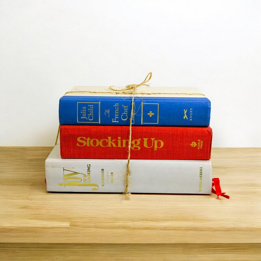 Vintage Cookbook & Prepper Book Bundle | Julia Child, Joy of Cooking ...