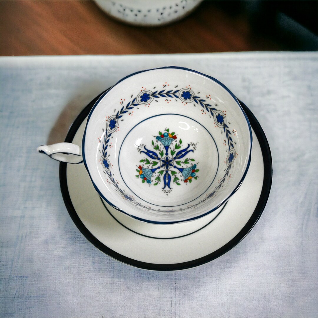 Coalport Lucerne Teacup, Vintage Tea Cup and Saucer English Bone China ...