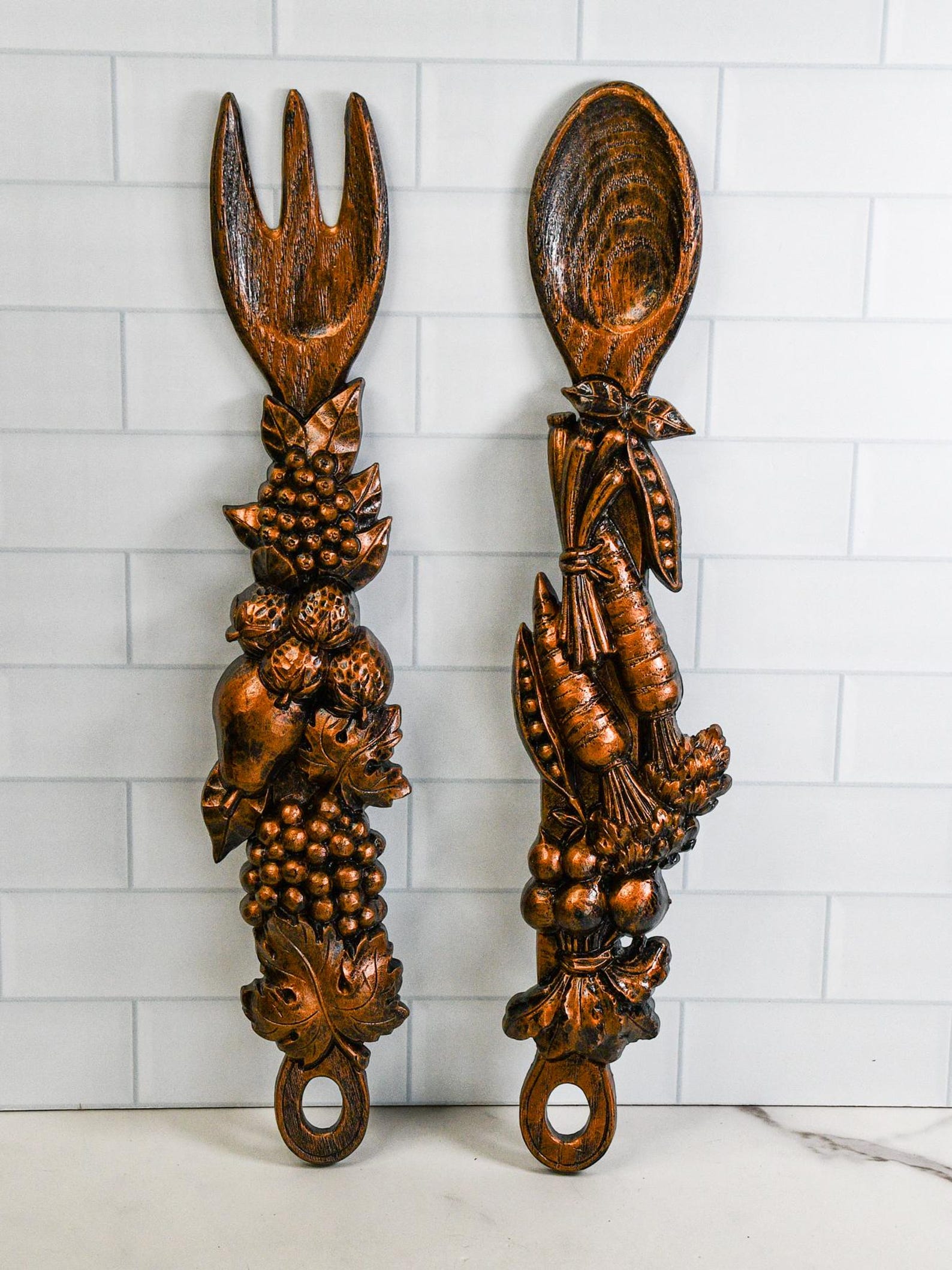 Vintage Dart Industries Syroco-style Kitchen Wall Hangings – Fruit ...