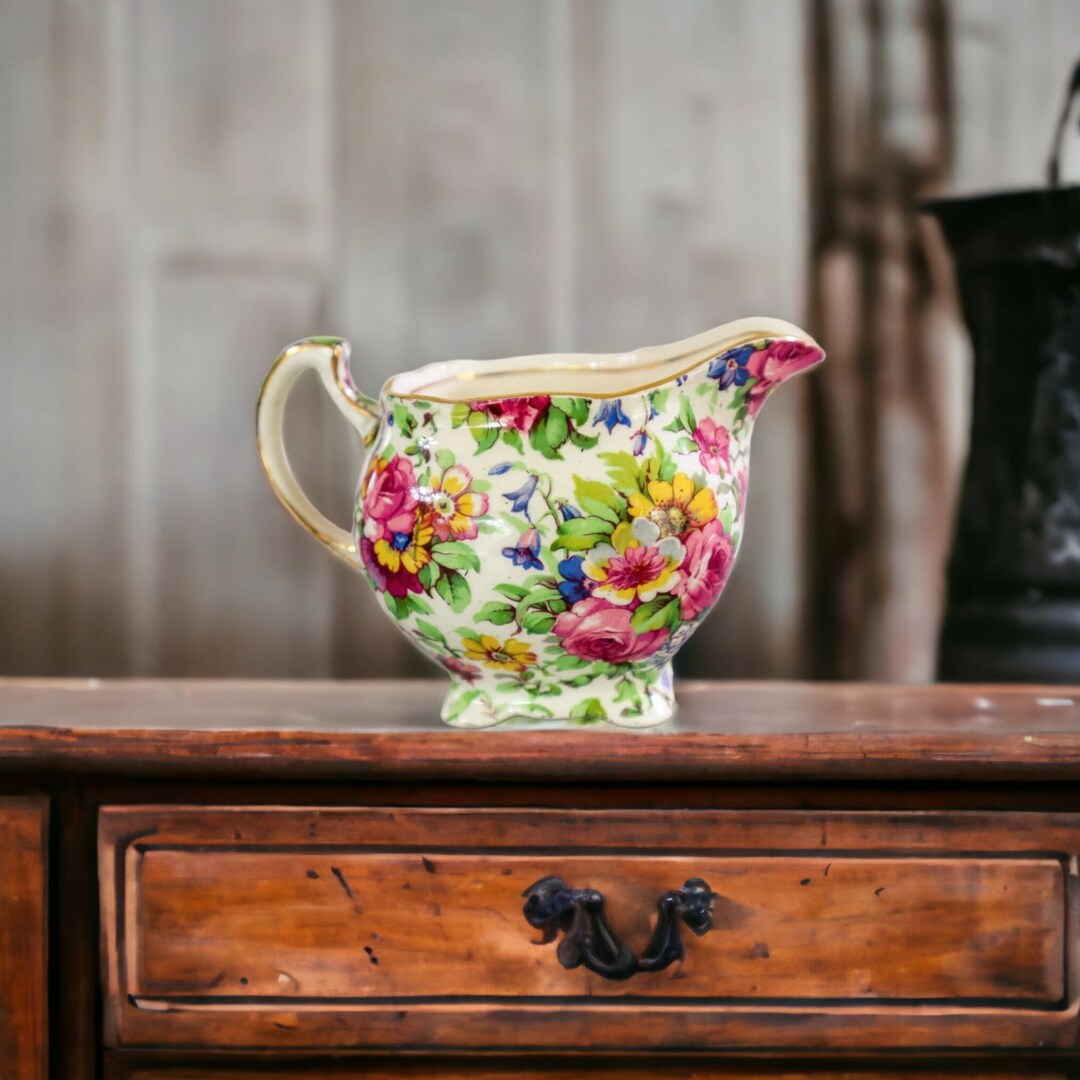 Royal Winton Grimwades Creamer Small Vintage Cream Pitcher Chintz ...