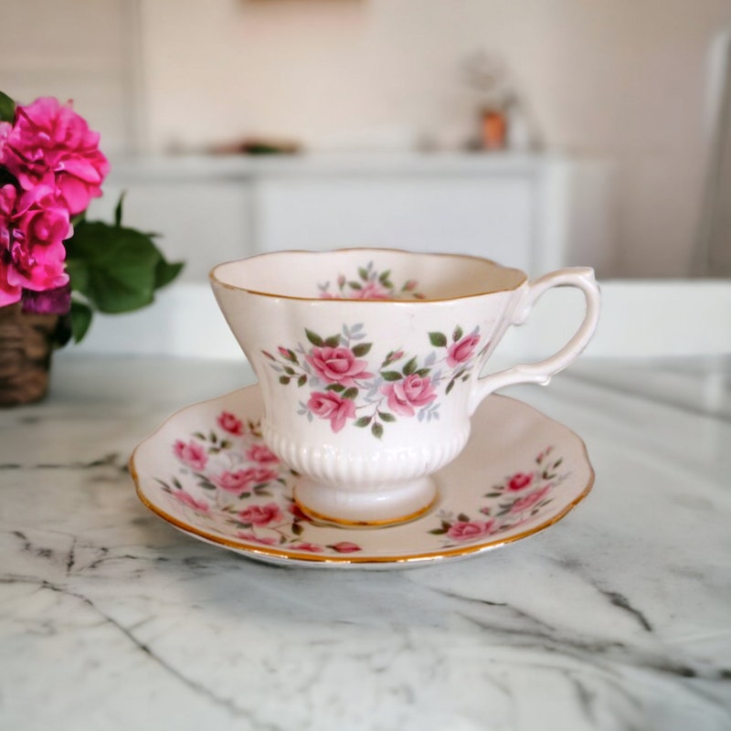 Floral Tea Cup - Etsy