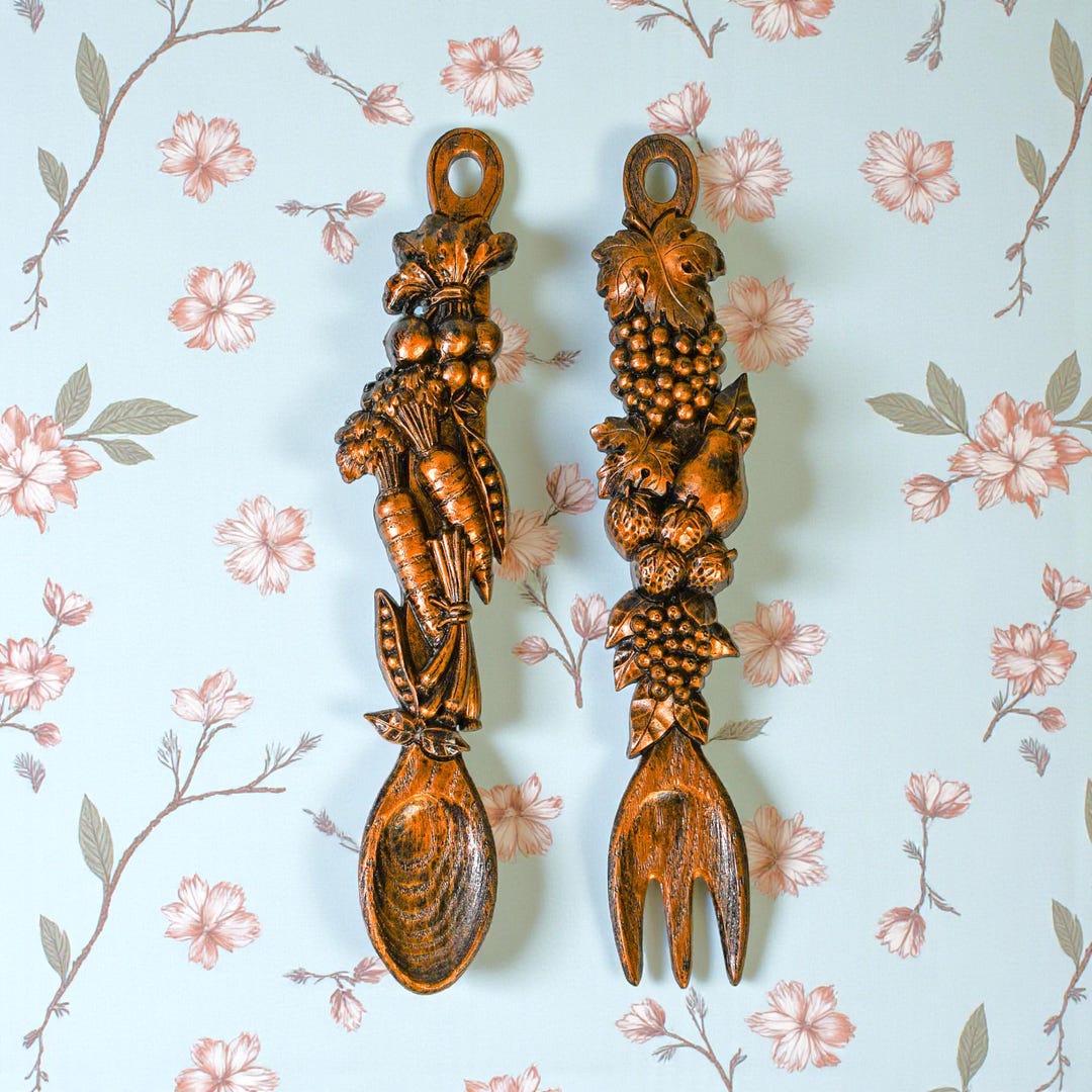 Vintage Dart Industries Syroco-style Kitchen Wall Hangings – Fruit ...