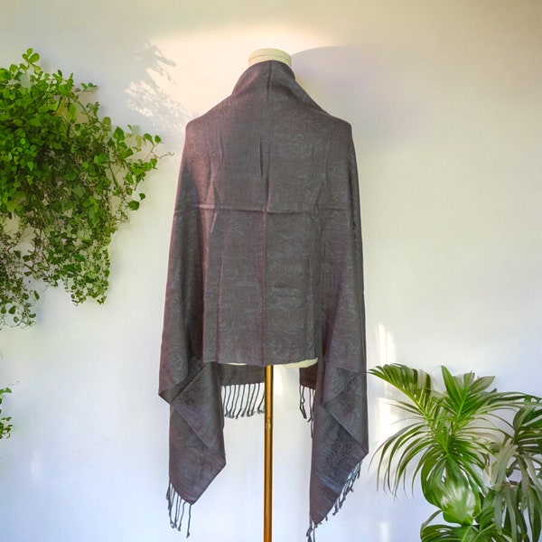 Grey Pashmina - Etsy