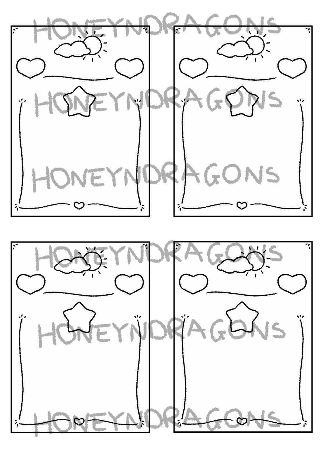 Blank Printable Spell Cards (cutie) - for Dungeons and Dragons - D&D ...