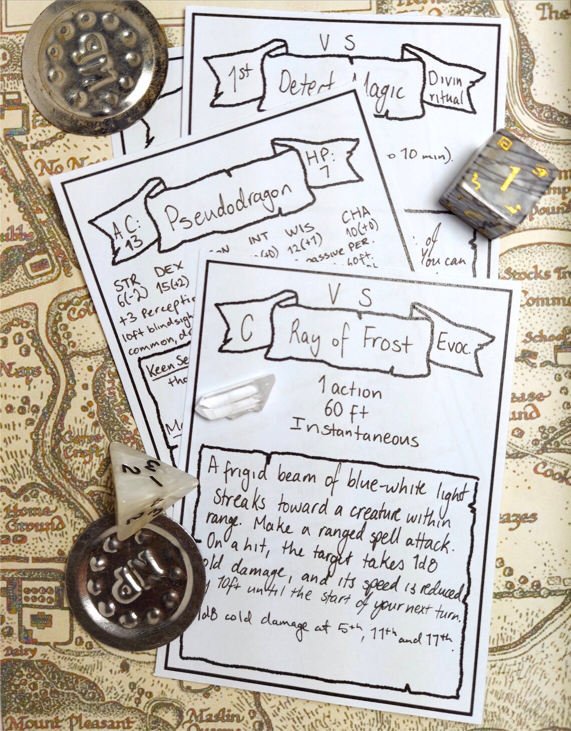 Blank Printable Spell Cards (scroll Combo) - for Dungeons and Dragons ...