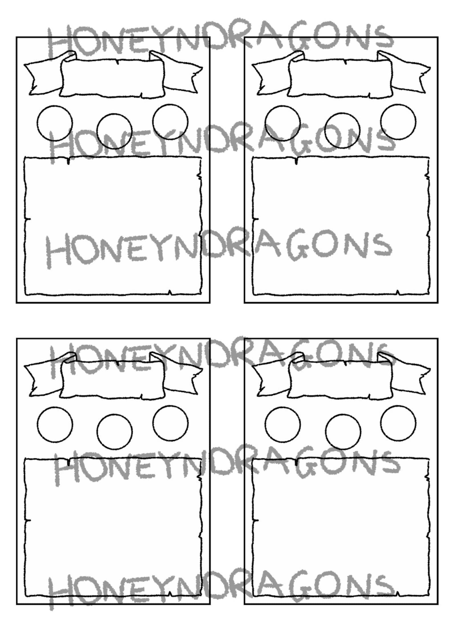 Blank Printable Spell Cards (scroll) - for Dungeons and Dragons - D&D ...