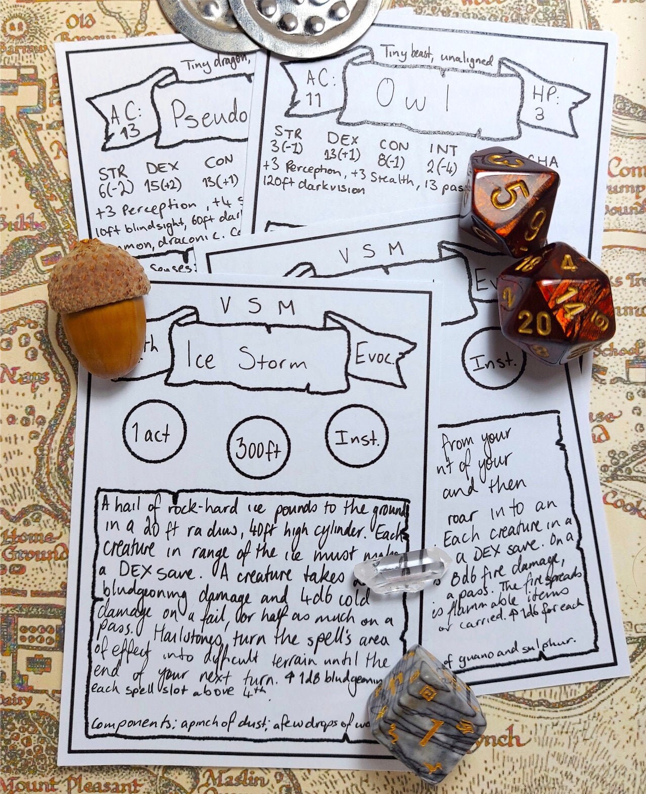 Blank Printable Spell Cards (scroll Combo) - for Dungeons and Dragons ...