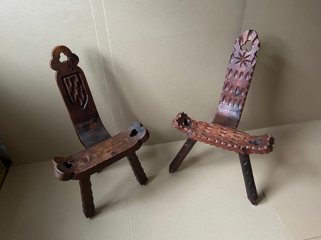 Two Original Spanish Bar Stools With Removable Legs. - Etsy