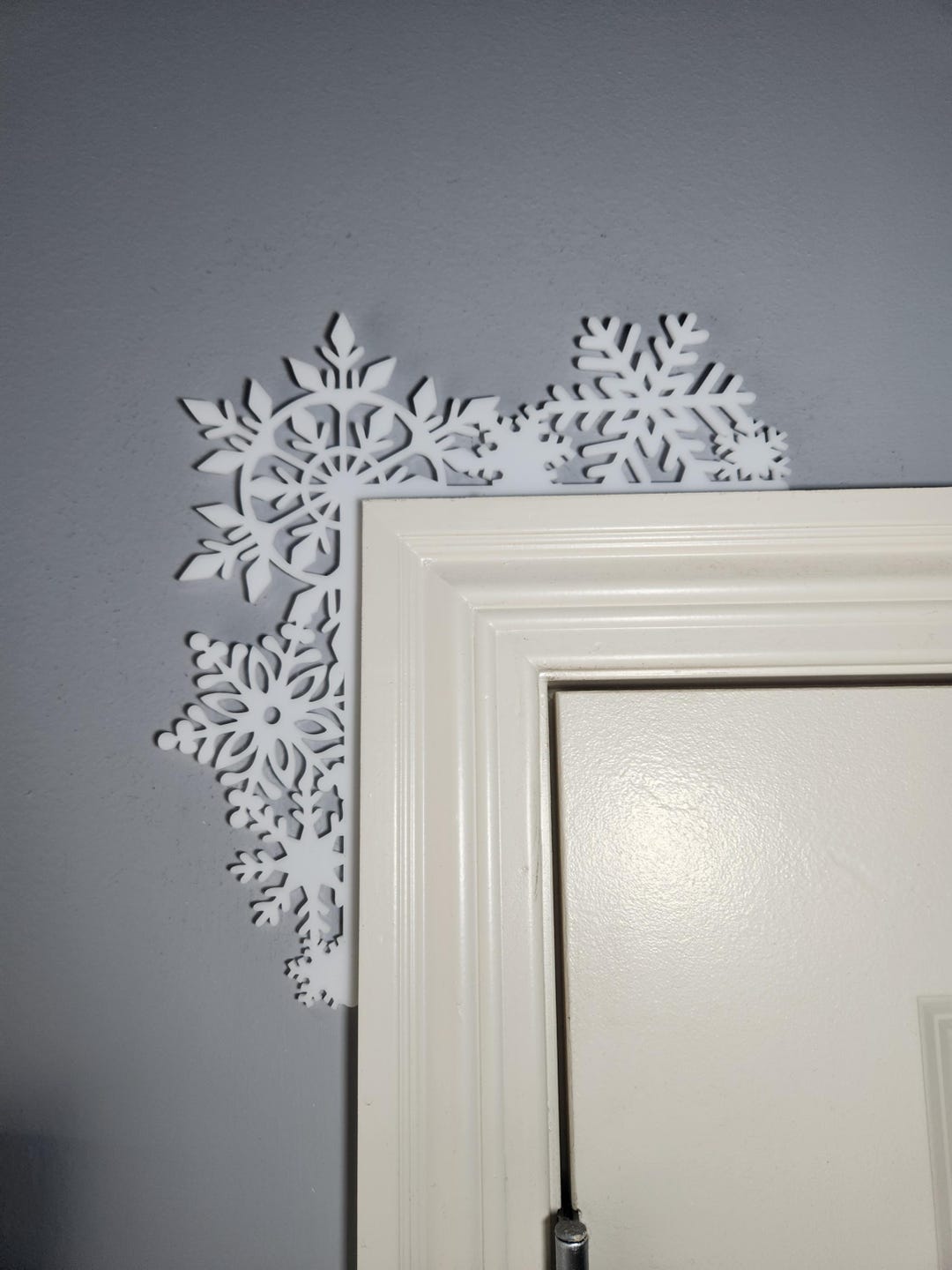 Snowflake Door Decoration (new Acrylic Material) - Etsy