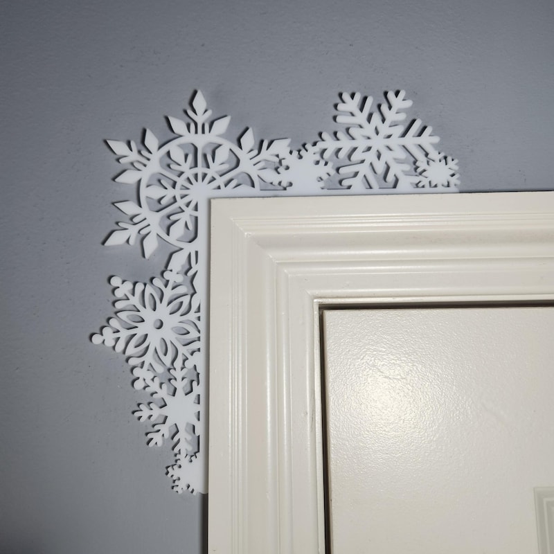 Snowflake Door Decor - Etsy