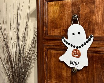 Halloween Happy Ghost Sublimated Round Sign, Cute Ghost Halloween ...