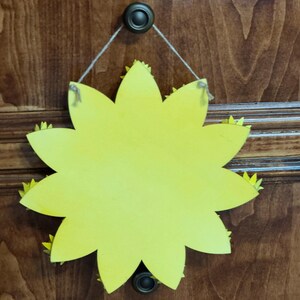 Sunflower Paper Flower Sign - Etsy