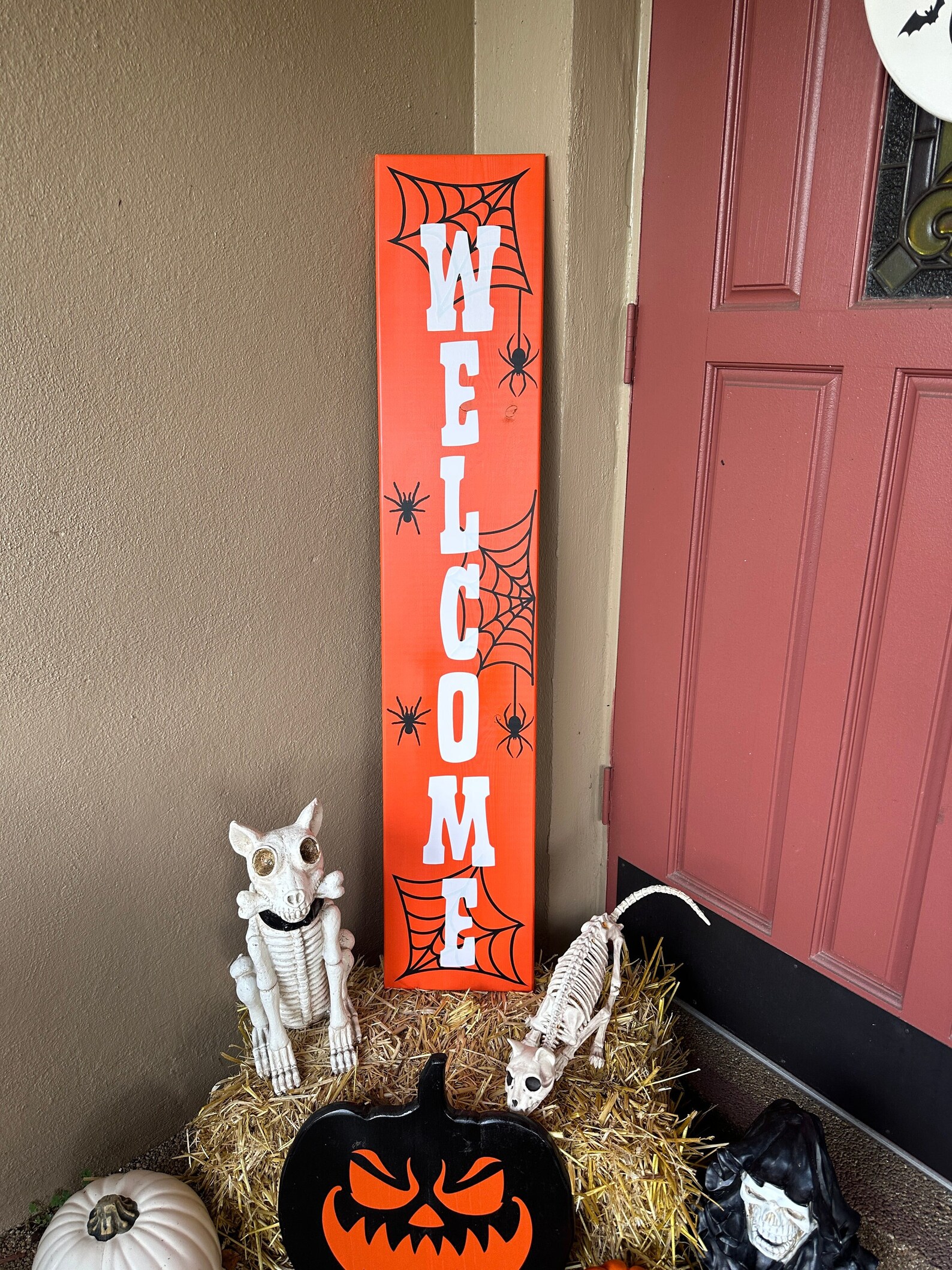 Halloween Welcome Porch Sign - Etsy