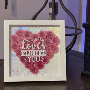 Heart Shadow Box for Valentine's Day - Etsy