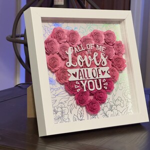 Heart Shadow Box for Valentine's Day - Etsy