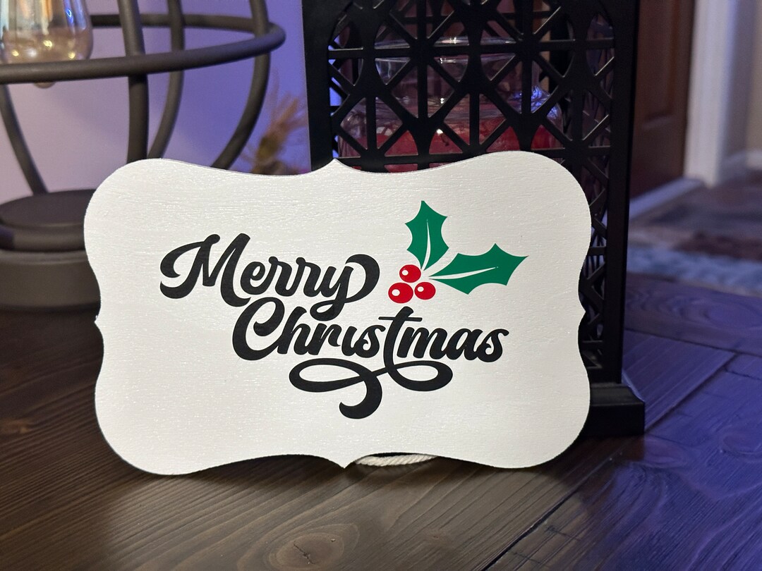 Christmas Sign Decoration - Etsy