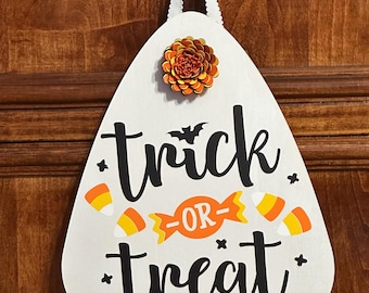 Candy Corn With Glasses Sign, Cute Candy Corn Sign, Trick or Treating ...