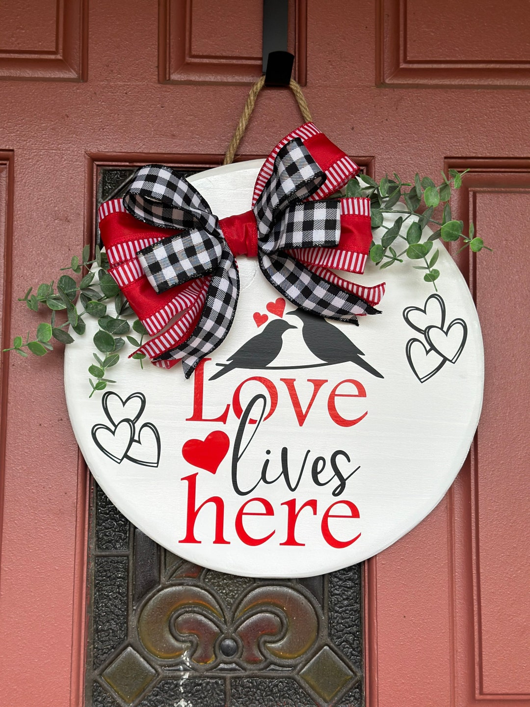Valentine’s Day Door Hanger - Etsy