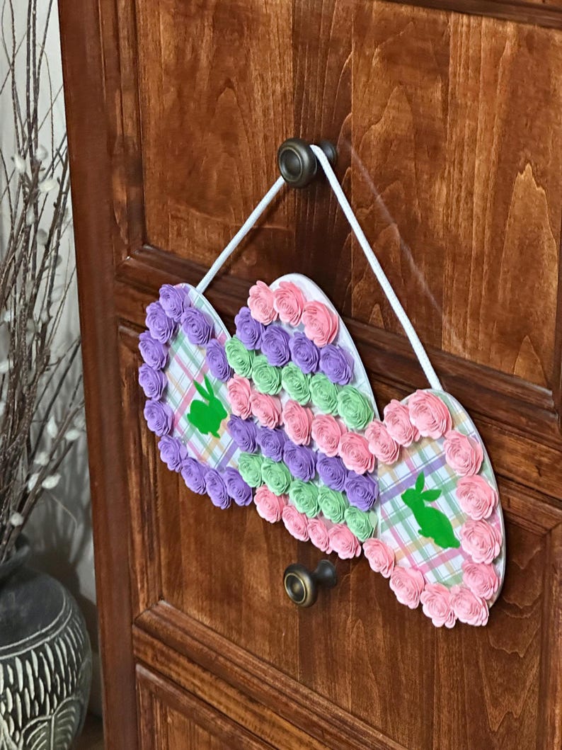 Easter Egg Sign Made of Paper Flowers - Etsy