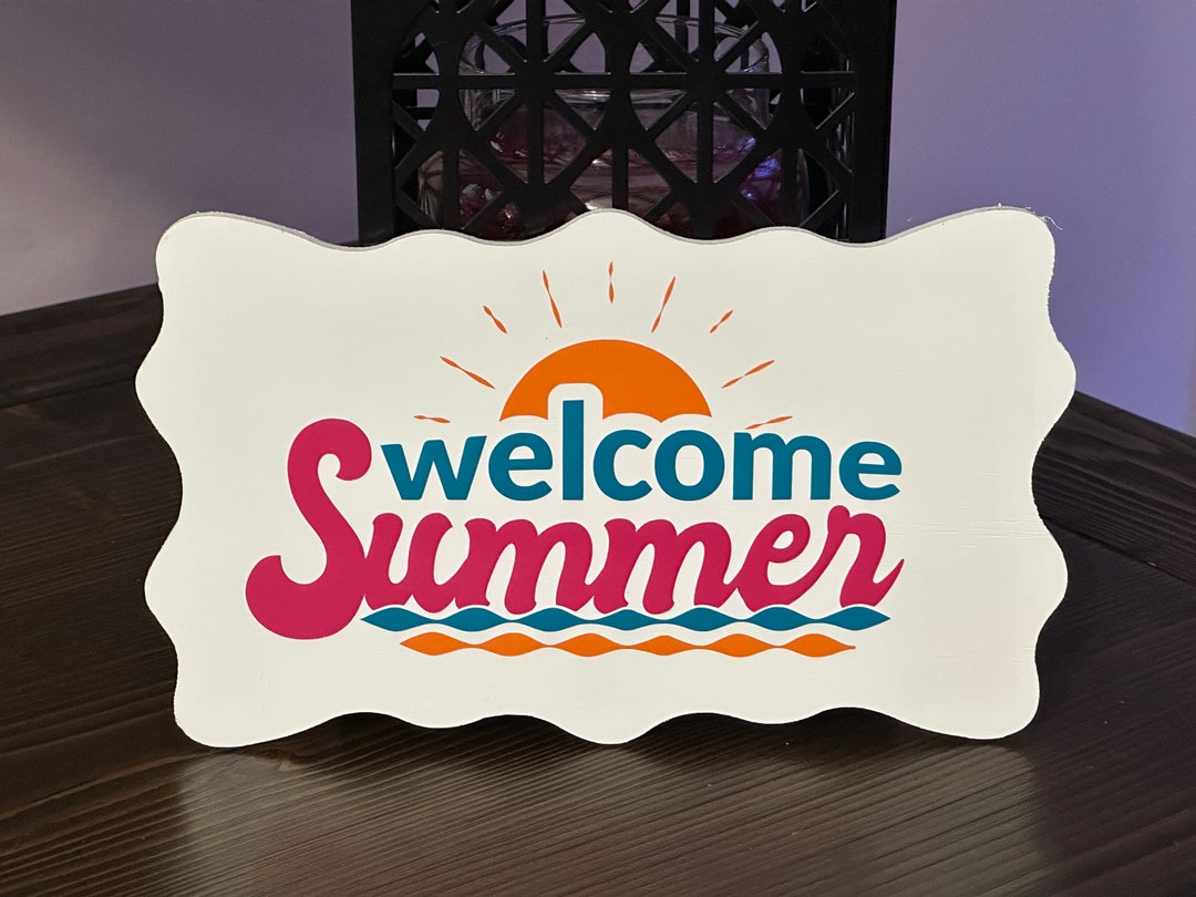 Welcome Summer Sign - Etsy