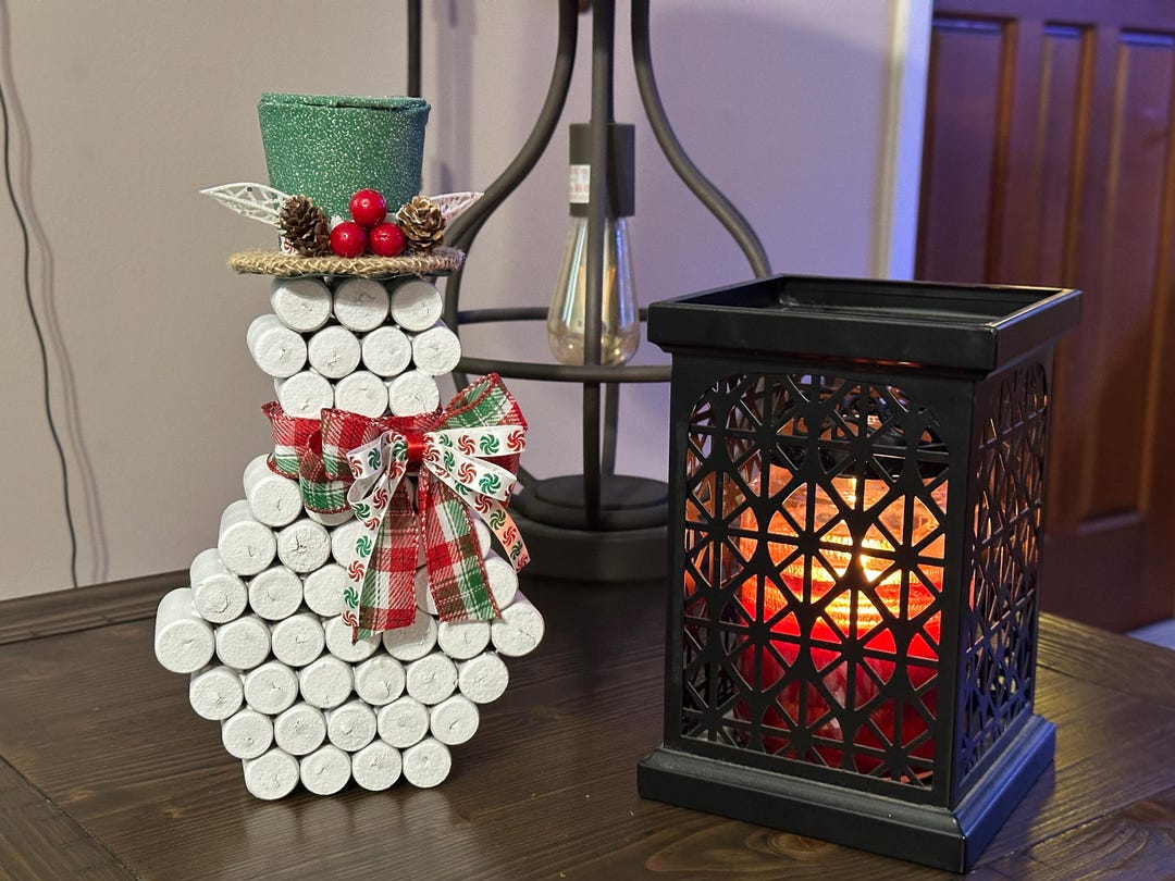 Christmas Snowman of Wine Corks - Etsy