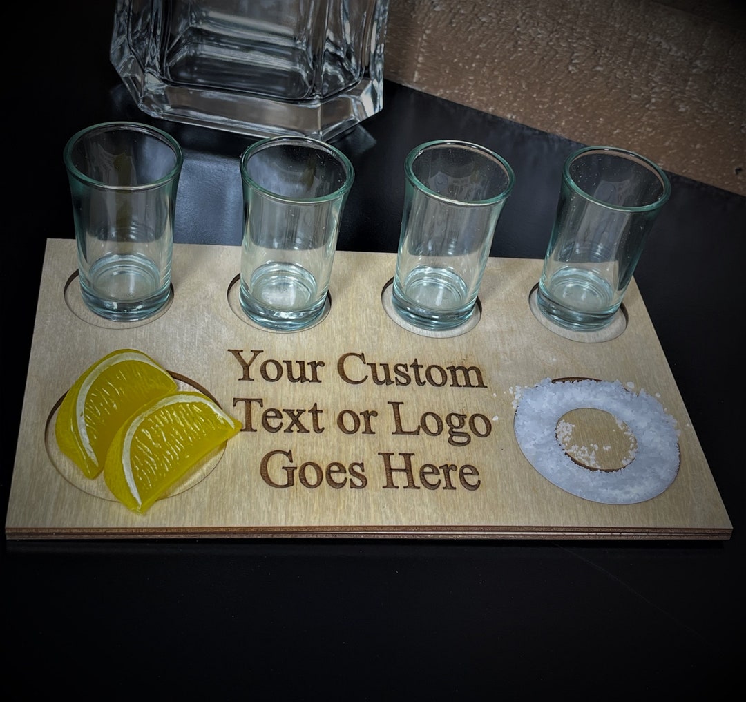 Custom Personalized Shot Board Logo on a Shot Board Shot Glass Board - Etsy