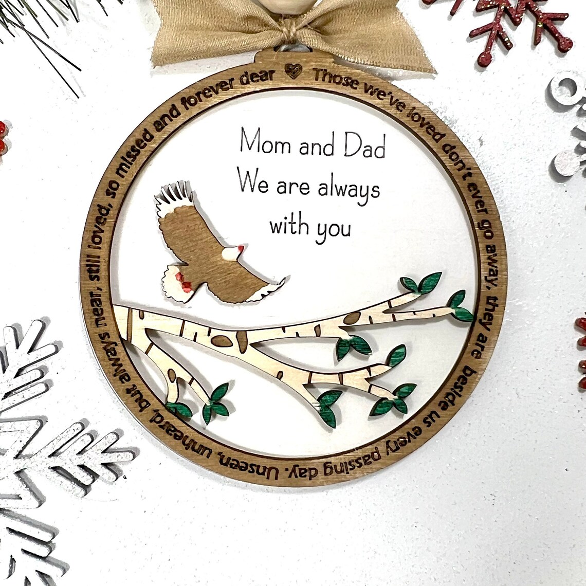 In Loving Memory Memorial Eagle Ornament Personalized - Etsy